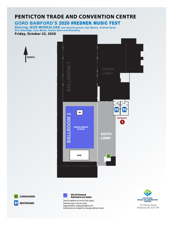 Seating Maps | South Okanagan Events Centre