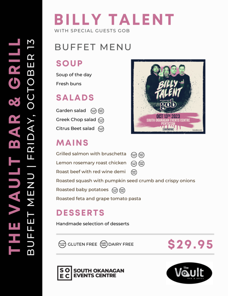 Canadian Punk Quartet Billy Talent Coming to Penticton this October ...