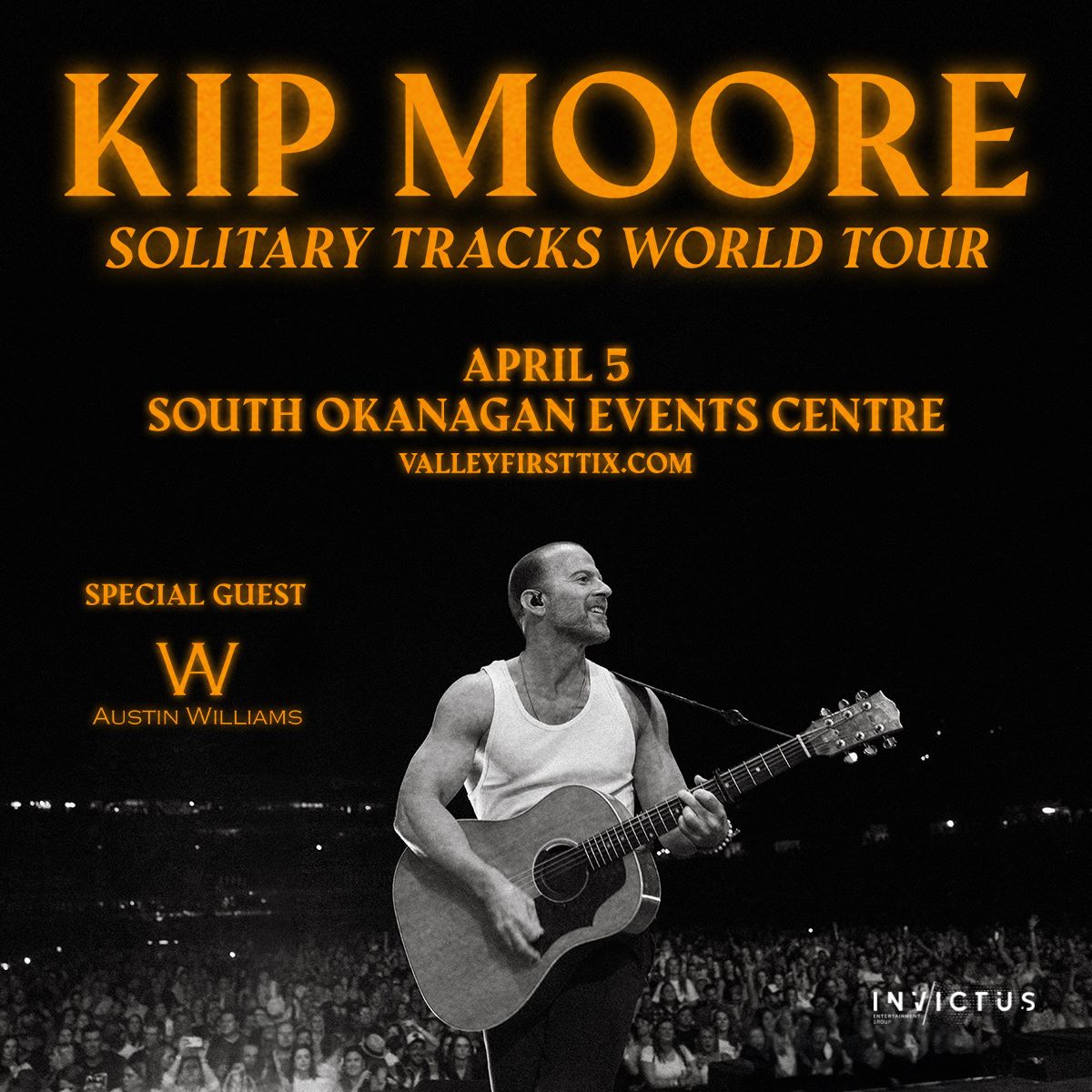Kip Moore Announces Solitary Tracks Tour with Special Guest Austin ...