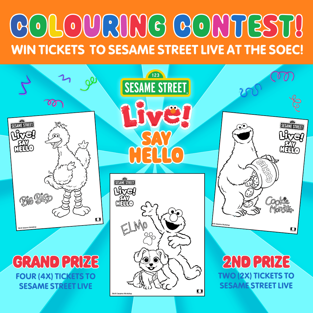 Community-Wide Colouring Contest for Sesame Street Live! Say Hello ...